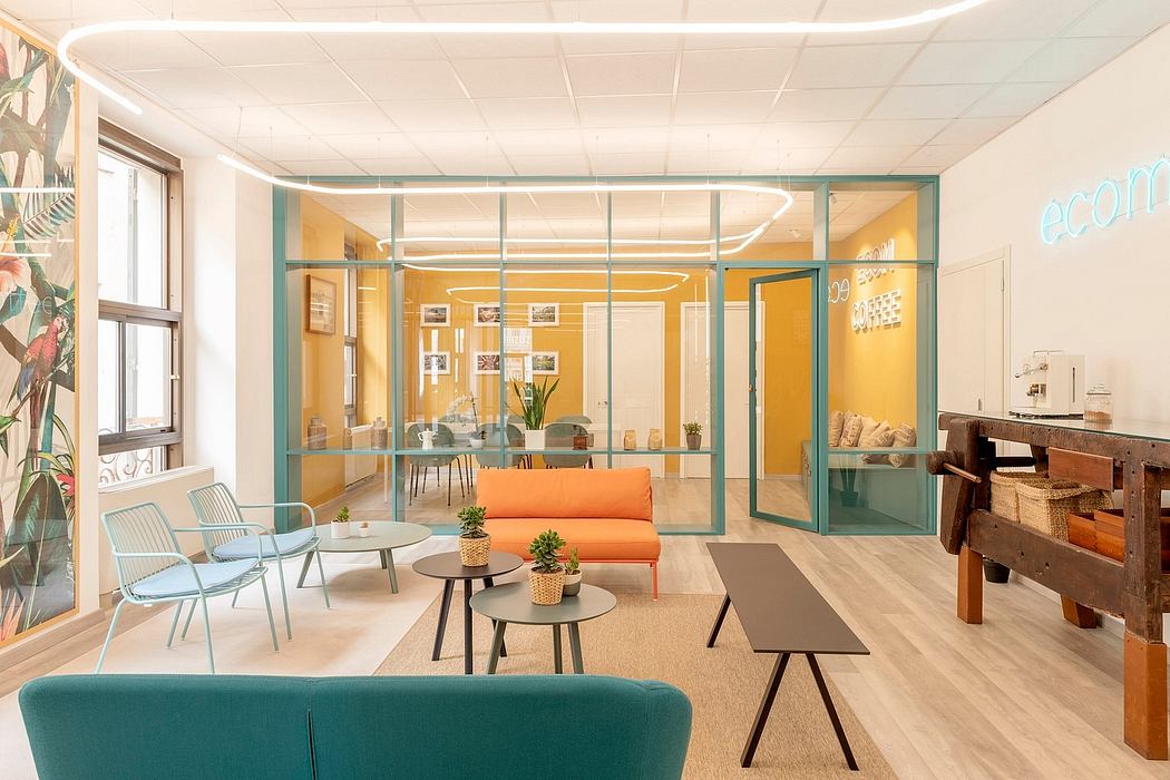 Ecom Coffee Offices in Genoa: How Color Transforms Workspaces