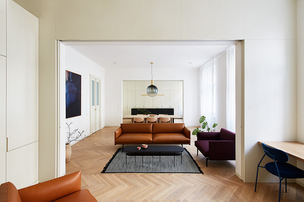 Recontruction of an Apartment in Prague: Enfilade Layout for Spacious ...